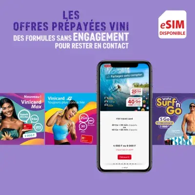 Téléphones, forfaits et accessoires. Livraison partout en Polynésie | Vini